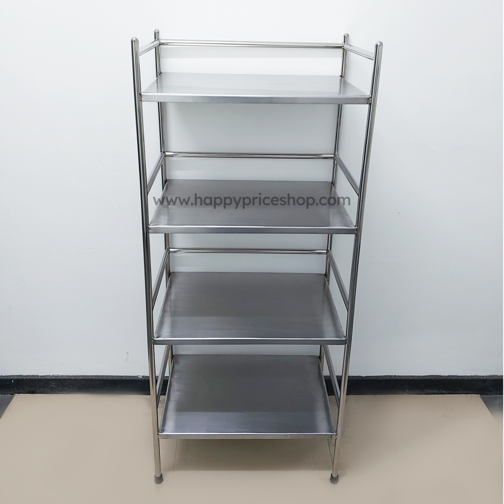 ชั้นสแตนเลส4ชั้น ยาว60ซม. กว้าง40ซม. สูง140ซม. Happy Price Shop