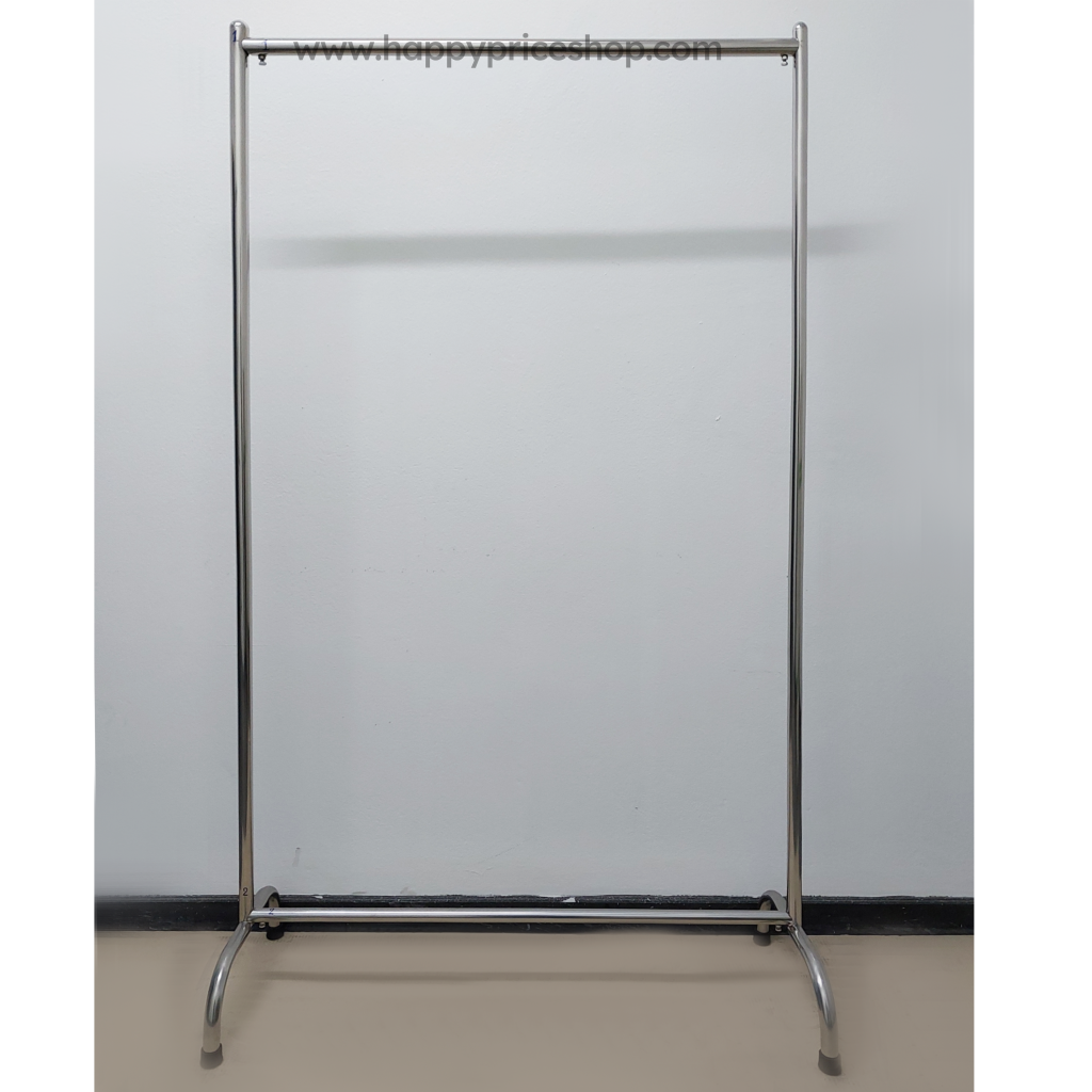 ราวแขวนผ้าสแตนเลส 1 ม. สูง170ซม. ไม่มีล้อ Happy Price Shop