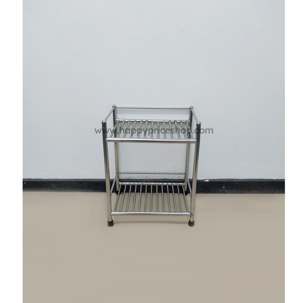 ชั้นคว่ำจานสแตนเลส 2ชั้น Happy Price Shop